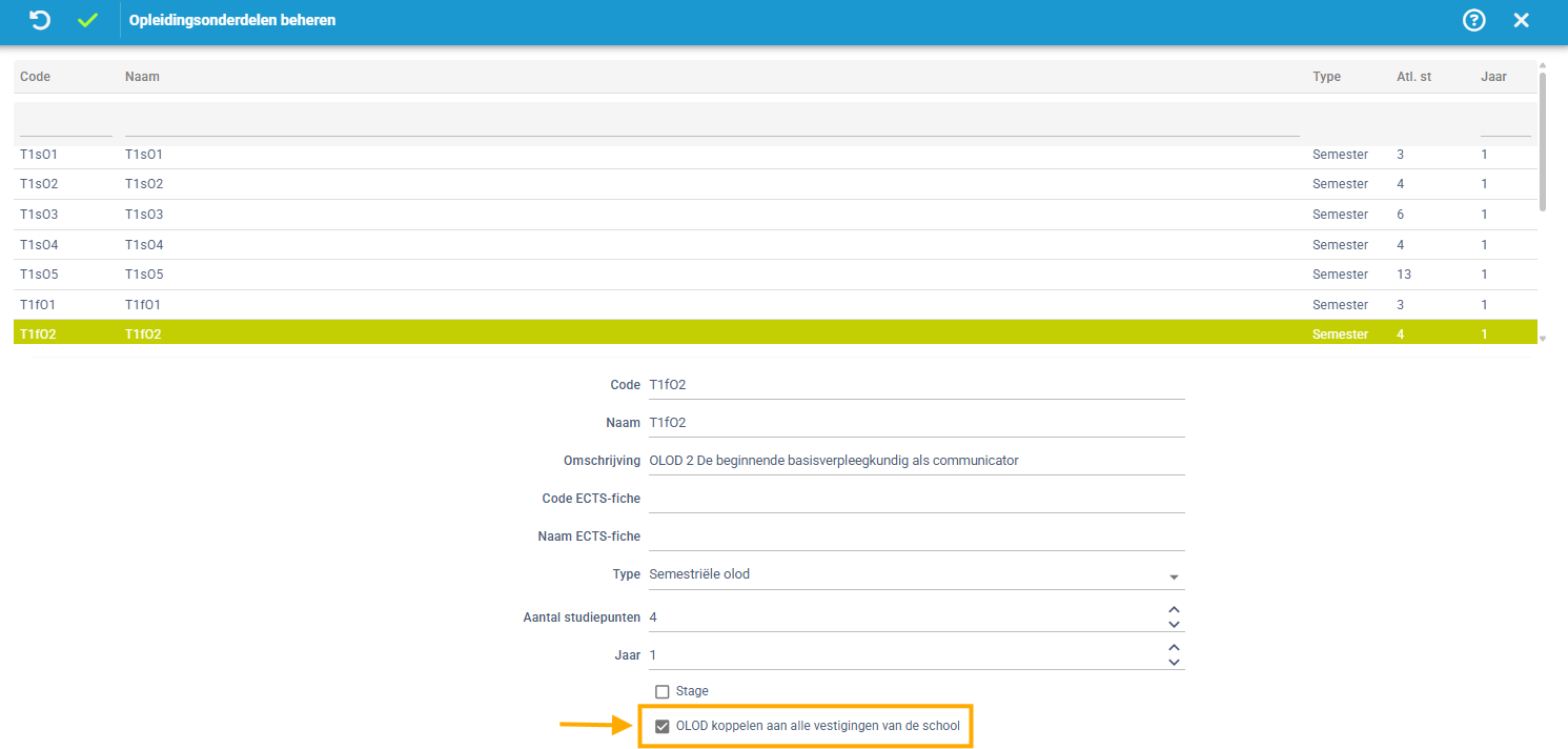 OLOD koppelen aan alle vestigingen van de school – Informat support