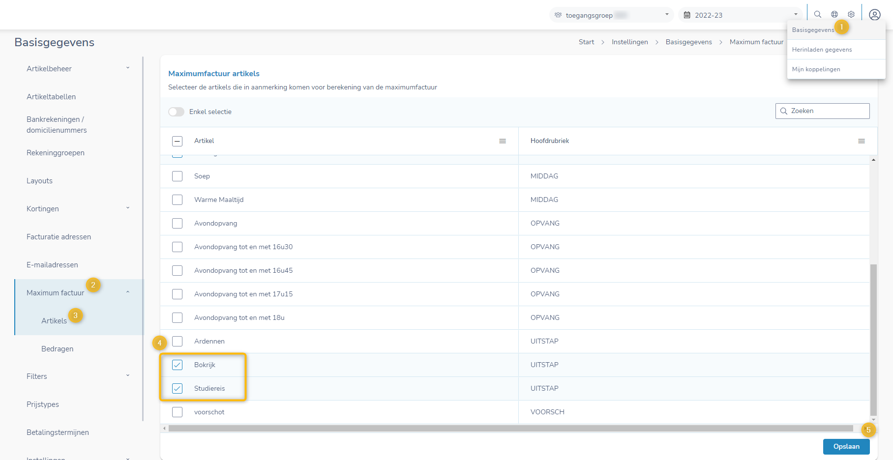 Rekeningen 2.0: Voorbereiding maximumfactuur – Informat support
