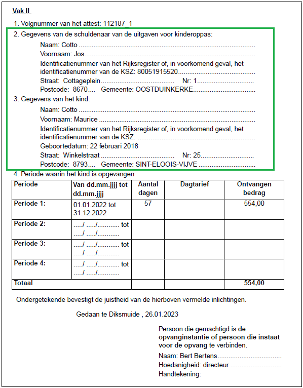 Fiscale attesten kinderopvang vanuit de leerlingenadministratie ...